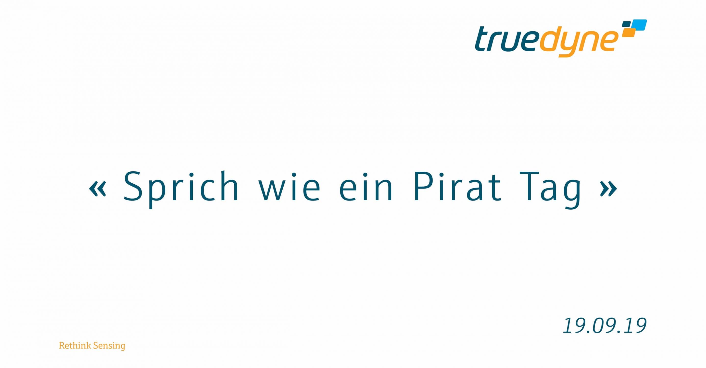 Sprich Wie Ein Pirat Tag