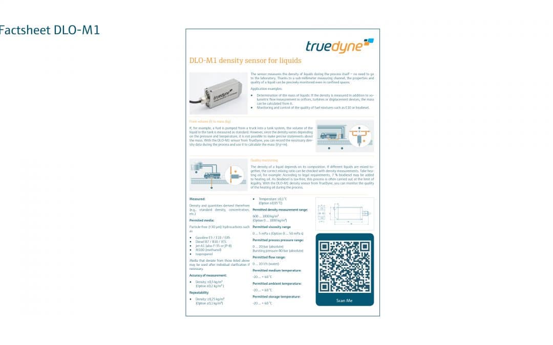 TrueDyne_DLO-M1_Factsheet | TrueDyne Sensors AG